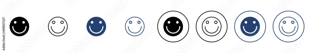 Smile icon vector. smile emoticon icon. feedback sign and symbol Stock ...