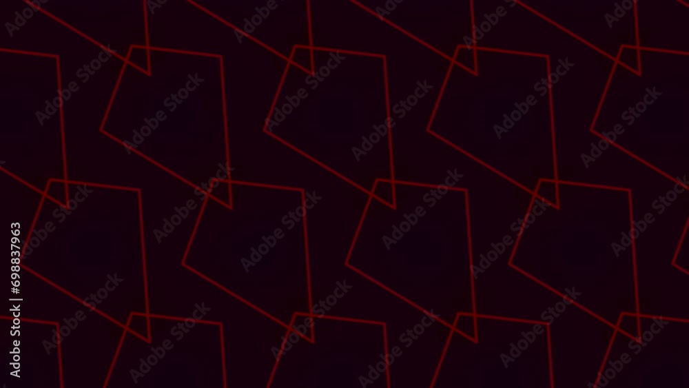 Abstract red line pattern, purpose unknown. Design is composed of ...