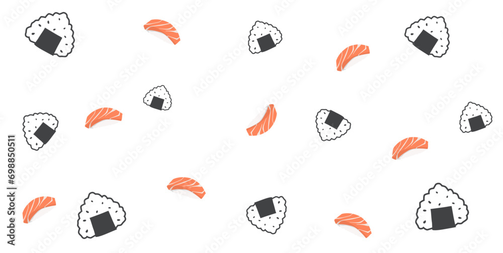 Background design for banner with japanese food dish concept. Japanese ...
