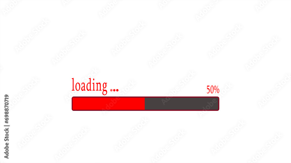 Futuristic loading bar on the white background. Sending bar. Status bar ...