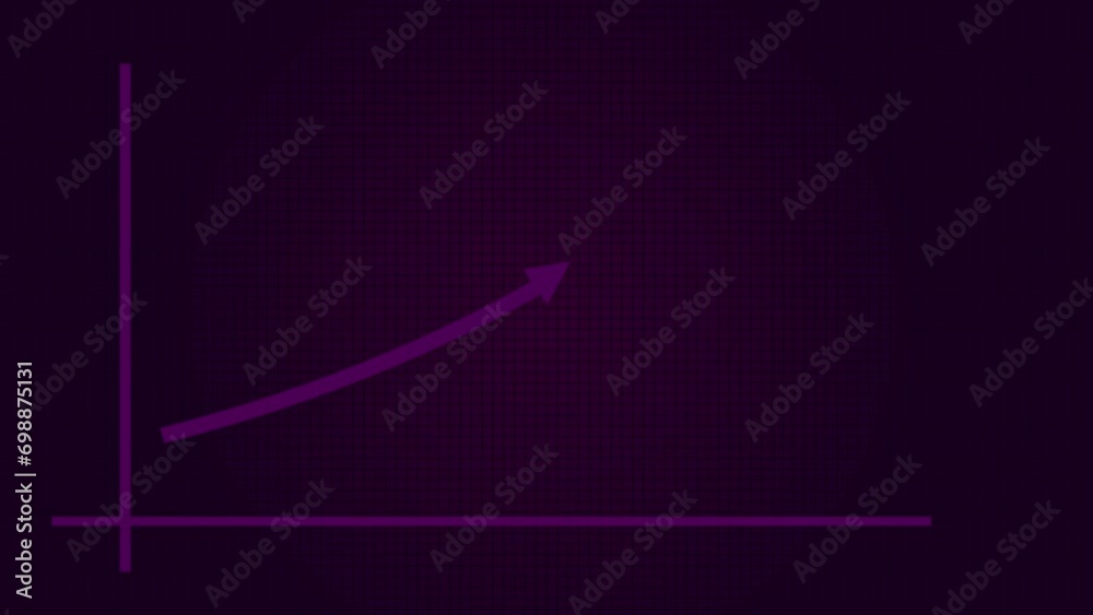 Vidéo Stock Digital income growth chart graph made in technological ...