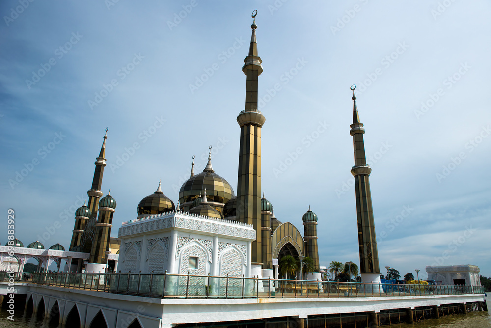 Crystal Mosque, Terengganu, Malaysia - A grand structure made of steel ...
