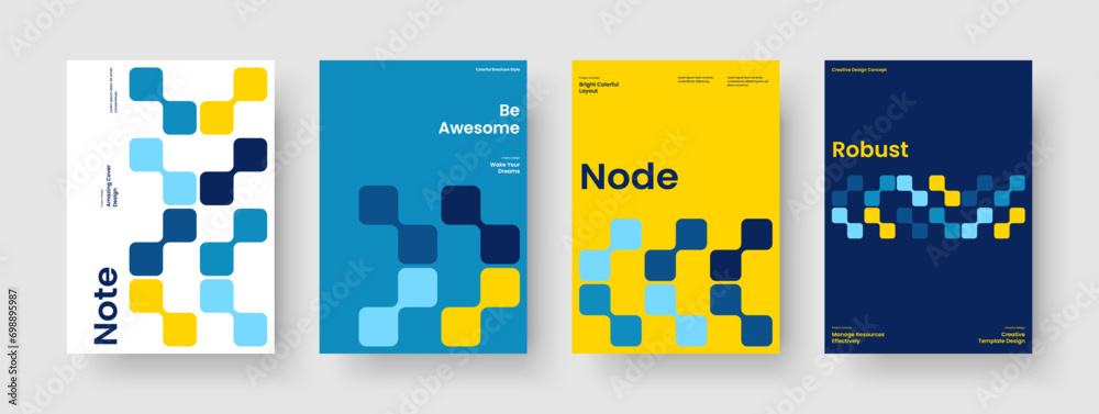 Isolated Book Cover Template. Modern Report Design. Creative Flyer ...