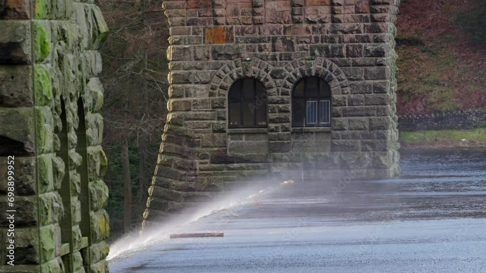 Views of the famous Howden and Derwent stone build Dams, used in the ...