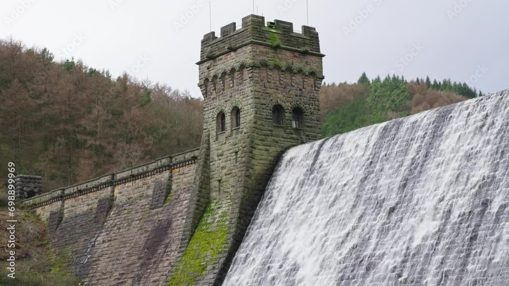 Views of the famous Howden and Derwent stone build Dams, used in the ...