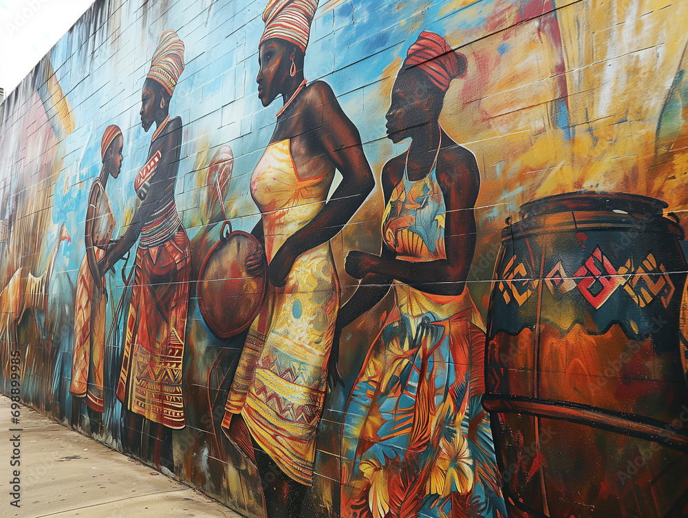 A Mural That Tells The Story Of The African Diaspora Beautifully ...
