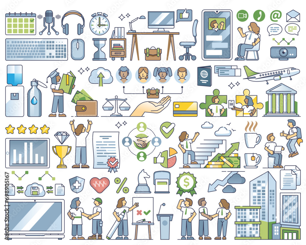 Employee engagement, motivation and salary reward outline collection ...