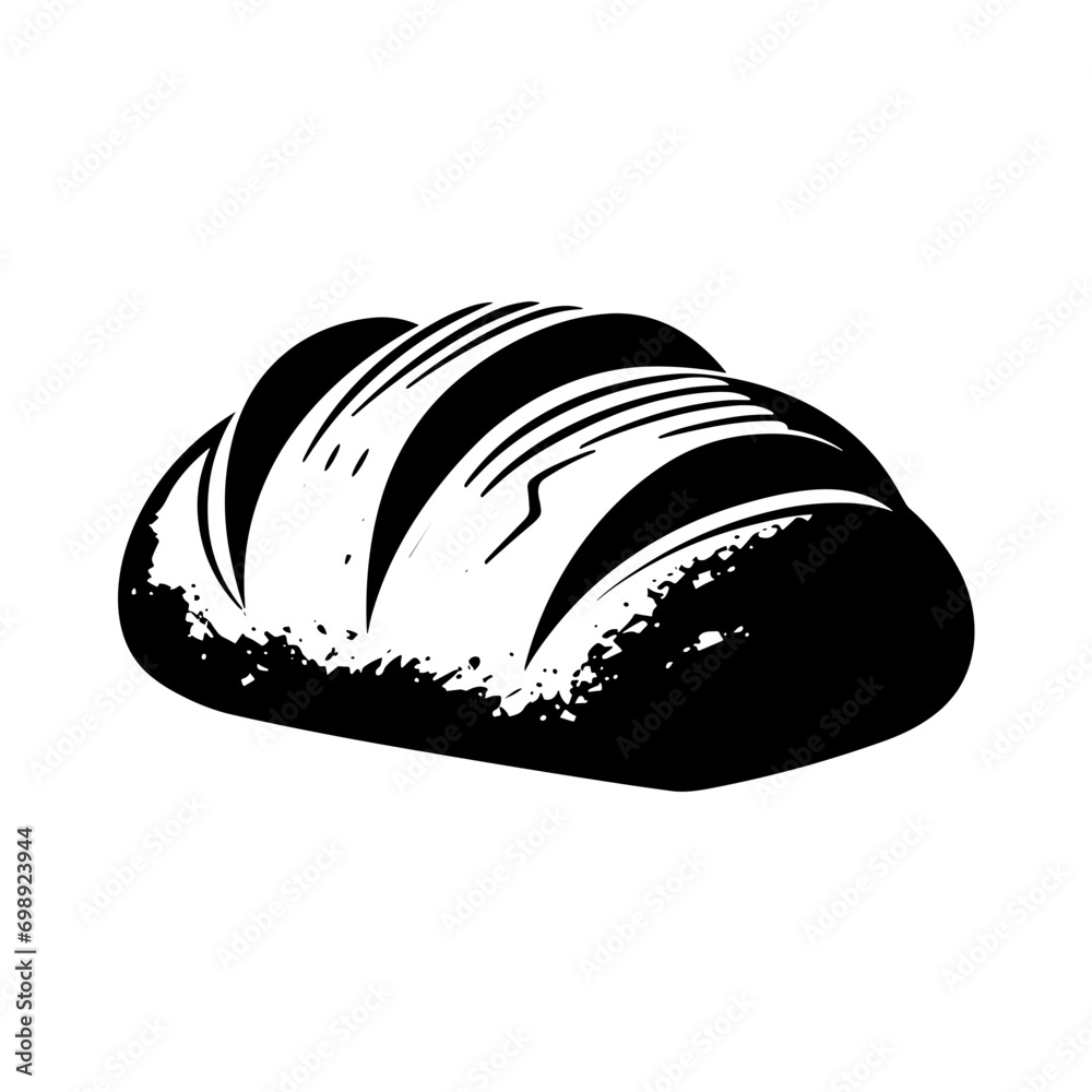 "Artistic Pictogram Icon of Bread, Exquisitely Rendered to Celebrate ...