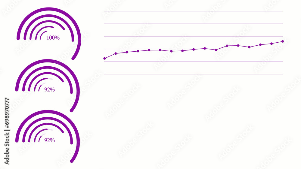 Graphs and pie charts slick, clean, elegant on white background great ...