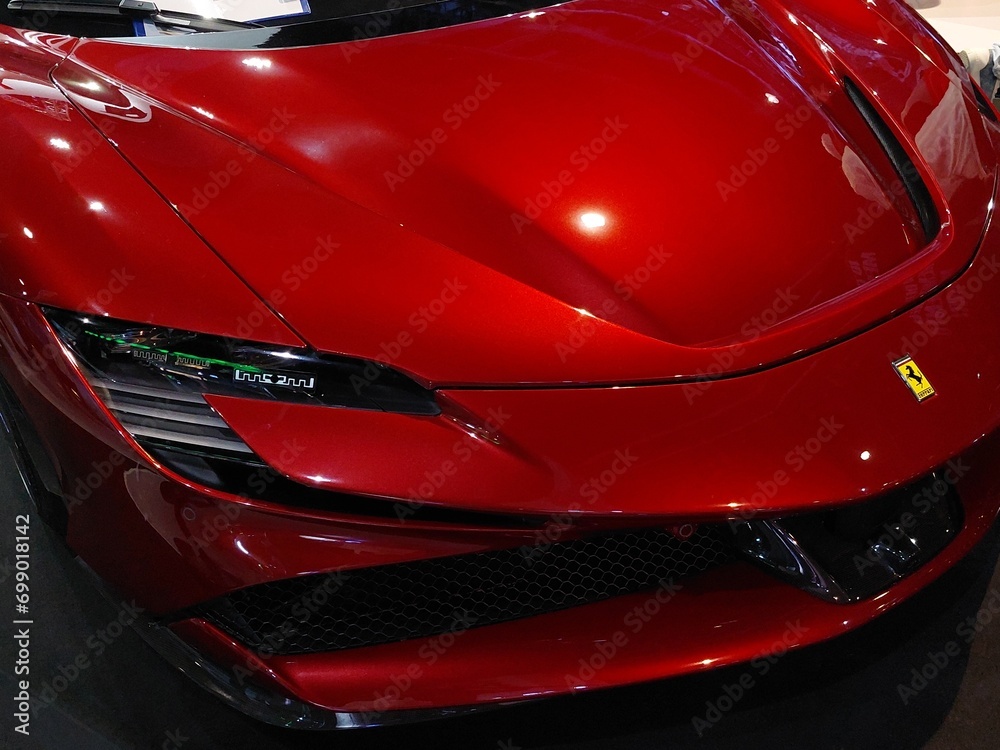 Ferrari sf90 spyder at Manila Auto Salon in Pasay, Philippines Stock ...