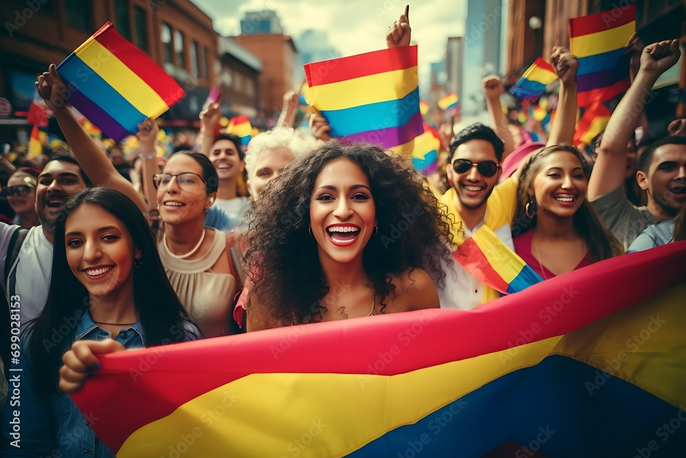 Columbian Flag Day: A Celebration of Diversity and Culture Stock Photo ...
