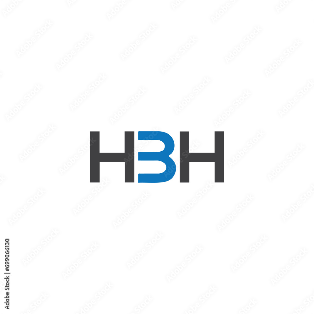 HBH logo. H B H design. White HBH letter. HBH, H B H letter logo design ...