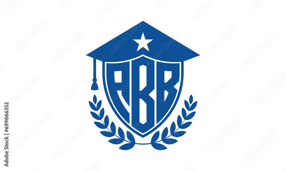 ABB three letter iconic academic logo design vector template. monogram ...