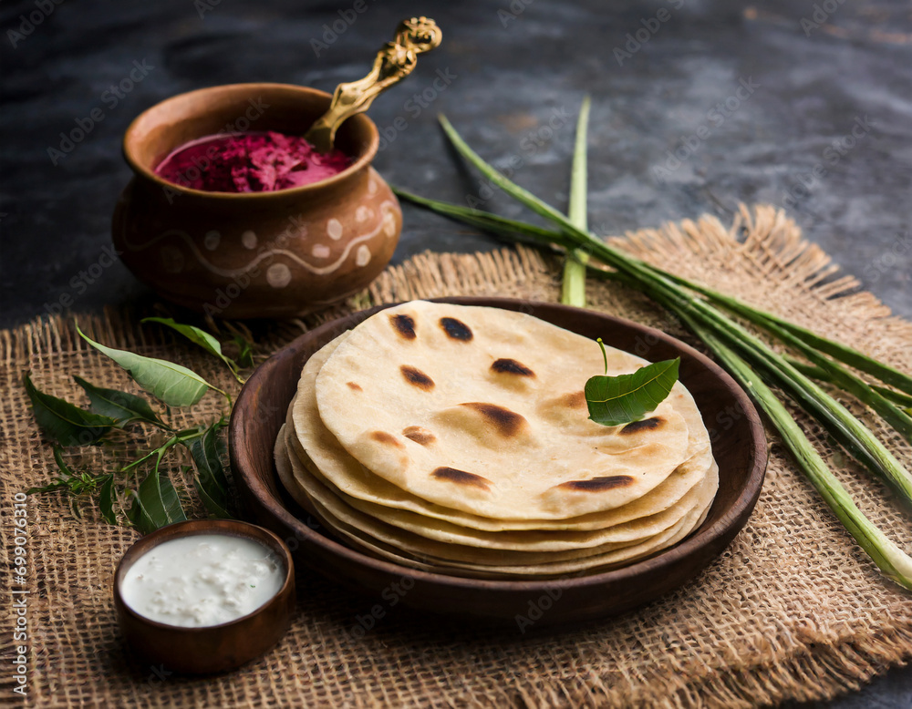 chapati tava roti also known as indian bread or fulka phulka Stock ...