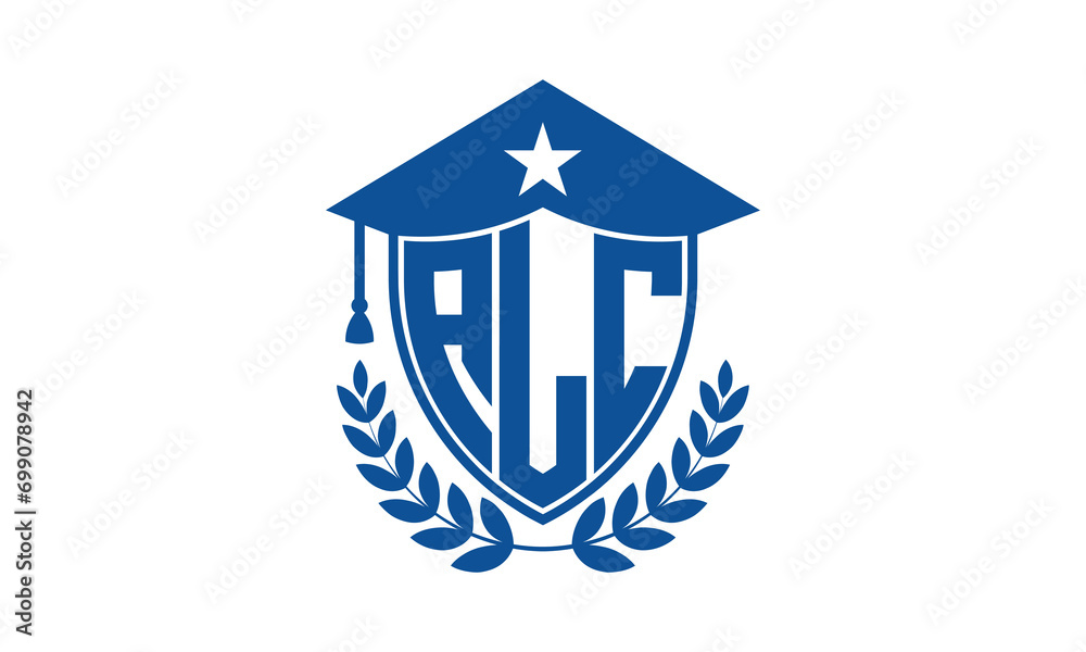 ALC three letter iconic academic logo design vector template. monogram ...