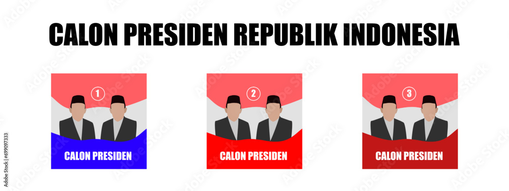 Vector samples of Indonesian elections, banners, billboards and ...