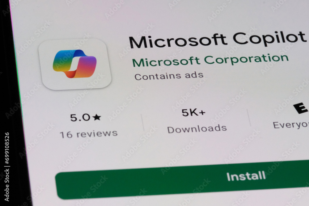 Shanghai,China-Dec.27th 2023: Microsoft Copilot app icon. Copilot AI ...