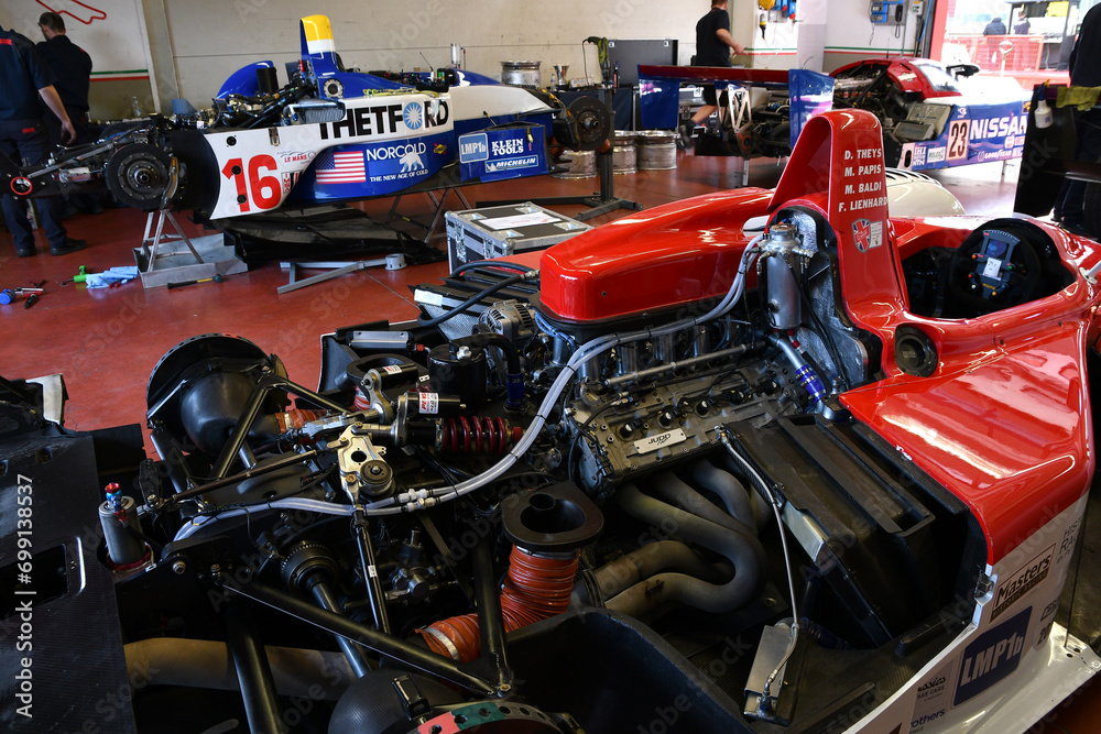 Scarperia, 2 April 2023: Engine detail of Dallara SP1 2003 in the ...