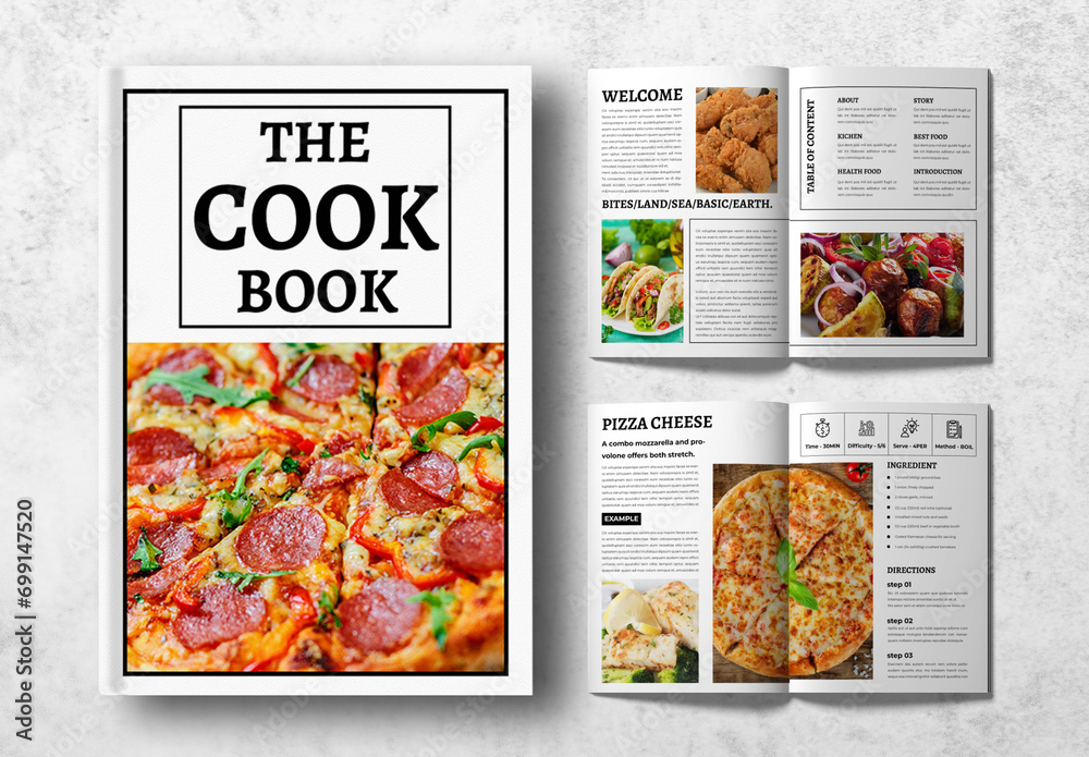 Cook Book Design Template Stock Template | Adobe Stock