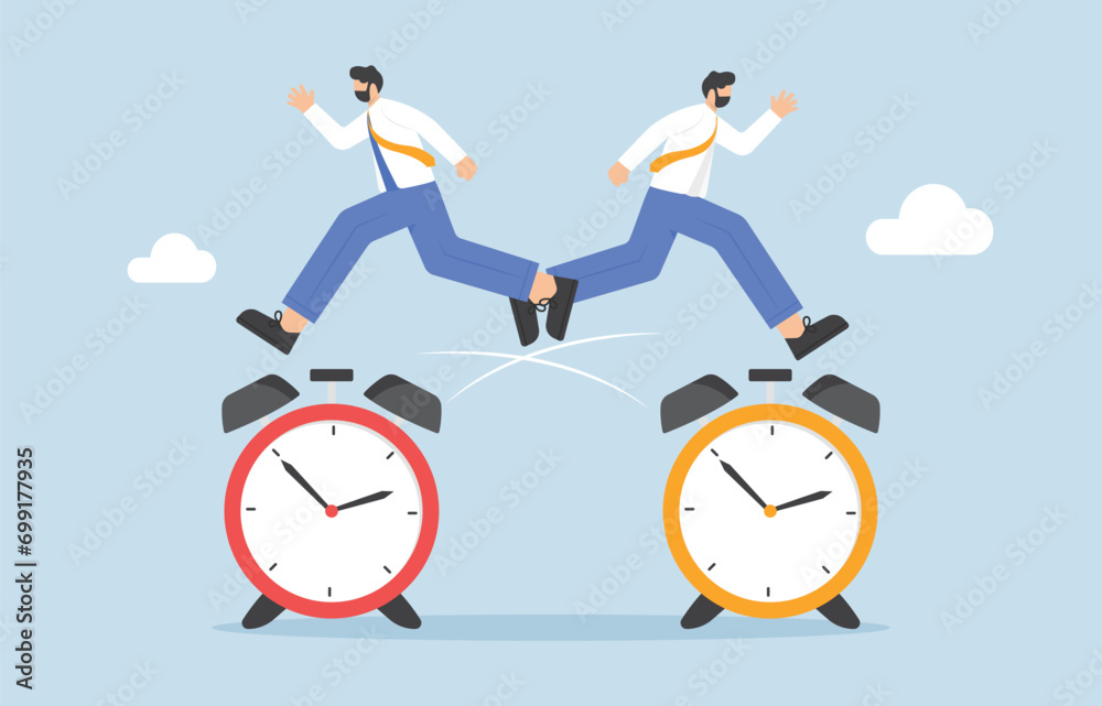 Swap work shifts, shift management and flexibility at work concept ...