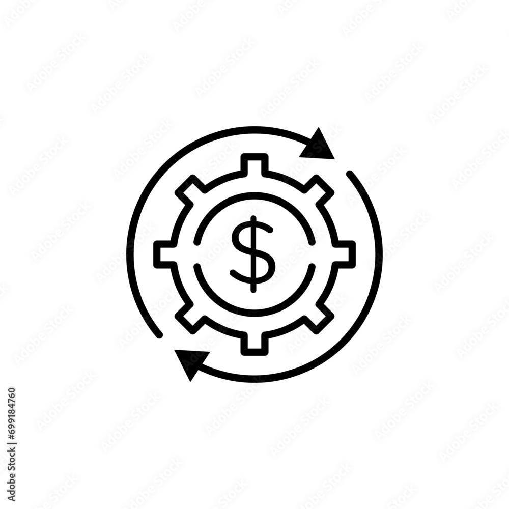 Costs optimization vector icon. Effective cost control vector sign ... Costs optimization vector icon. Effective cost control vector sign ...