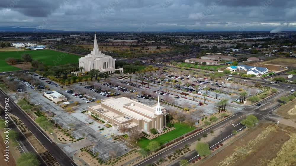 Mormon Temple in Gilbert Arizona, America, USA. Stunning architecture ...
