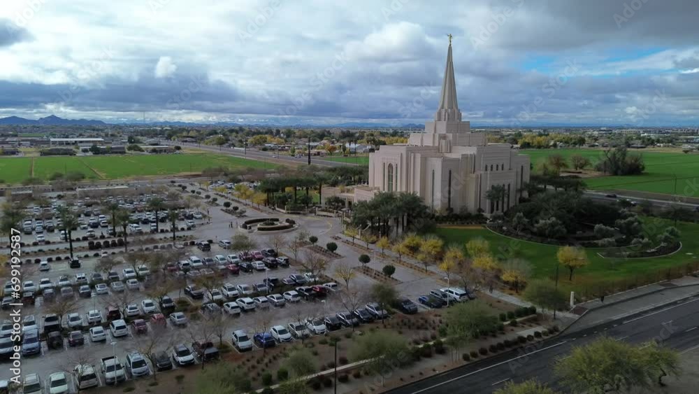 Mormon Temple in Gilbert Arizona, America, USA. Stunning architecture ...