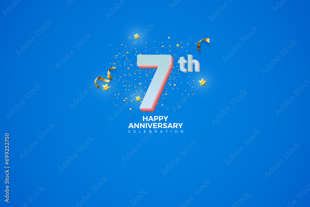 Seventh, 7th Anniversary celebration, 7 Anniversary celebration in Blue ...