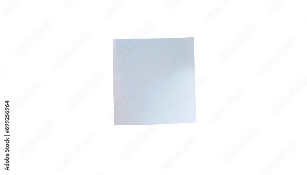 Blank white post it note on a transparent background. Vector ...