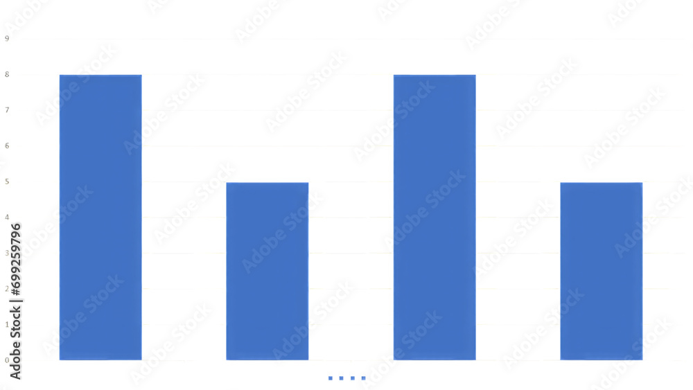 2D Column Chart, analysis benchmarks, Transparent background. Stock ...
