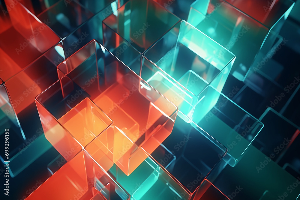 Glassmorphism Background with Dark and Light Blue Color Effects - 4K ...