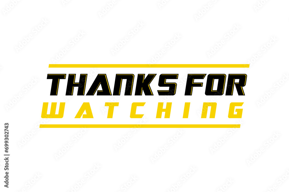 Illustration Thank you for watching the video is professionally ...