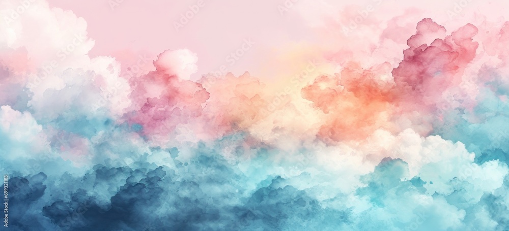 Pastel colored cloud background for serene and tranquil design. Visual ...