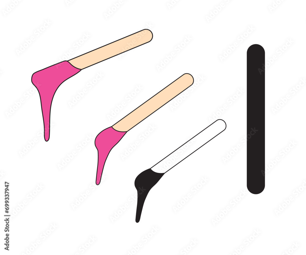 Photo & Art Print Waxing Vector, Waxing Outline, waxing silhouette ...