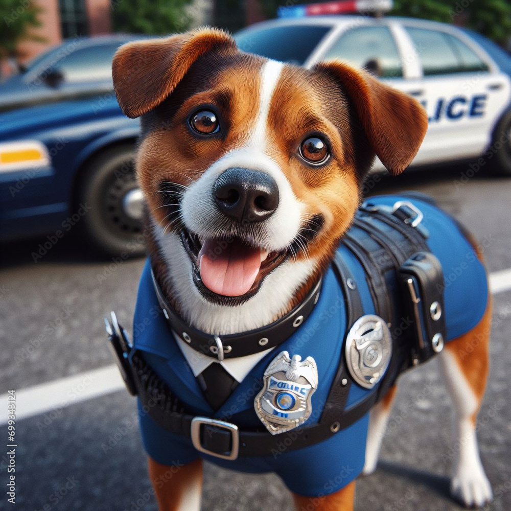 Loyal police german shepherd with police uniform. Police working dog ...