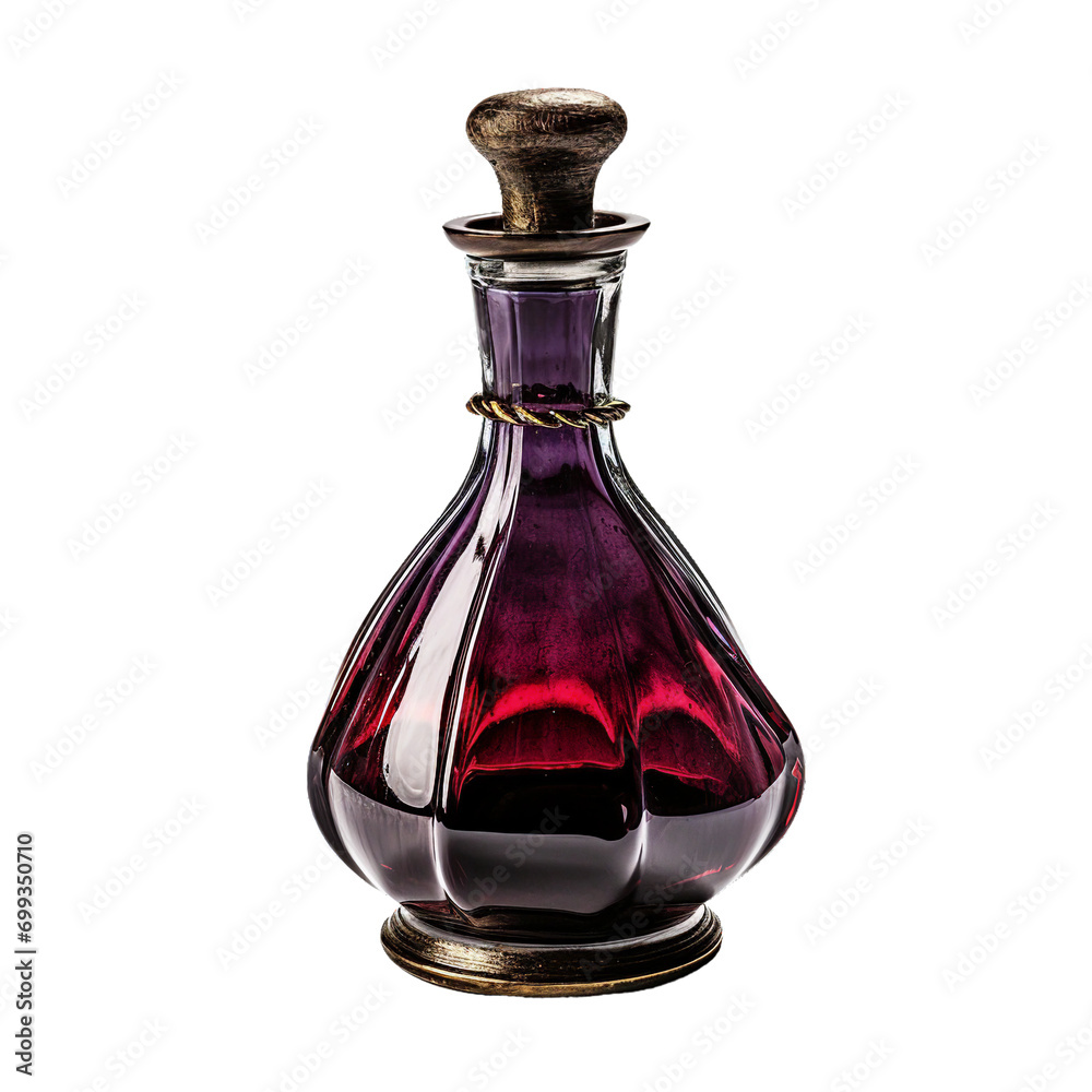 potion flask, transparent background, isolated image, generative AI ...