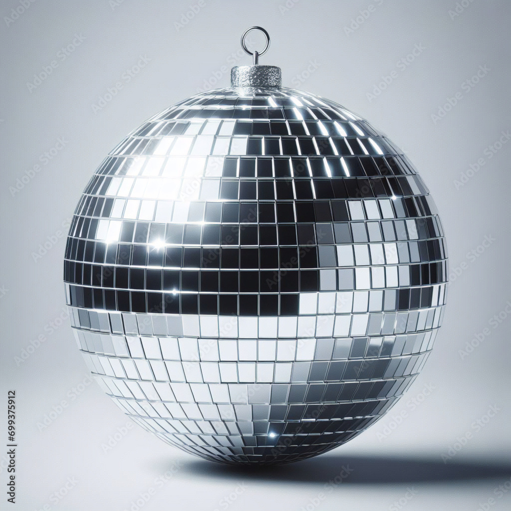 Mirror discoball icon. Shining night club sphere. Dance music party ...
