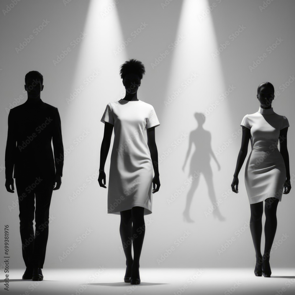 Fashion Equality - Impressionistic black and white silhouette of a man ...