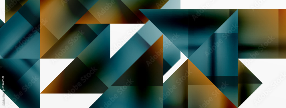 Captivating vector abstraction. Triangles interlock in mesmerizing ...
