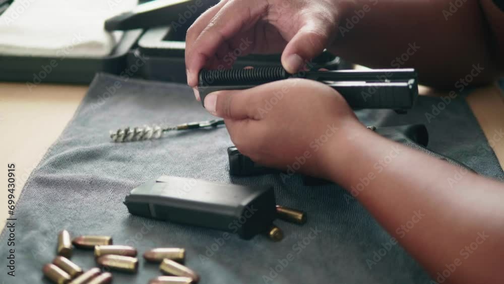 Care and maintenance.Black firearms were dismantled and cleaned by ...