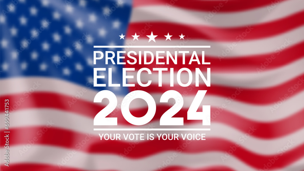 2024 presidential election promo banner. USA presidential election 2024 ...