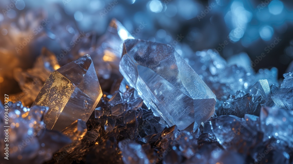 Close-up of THC crystals under intense lighting, revealing their ...