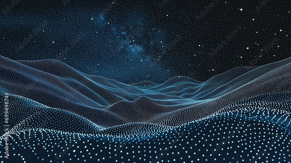 Captivating stock image of a hyper-realistic starry night sky with ...