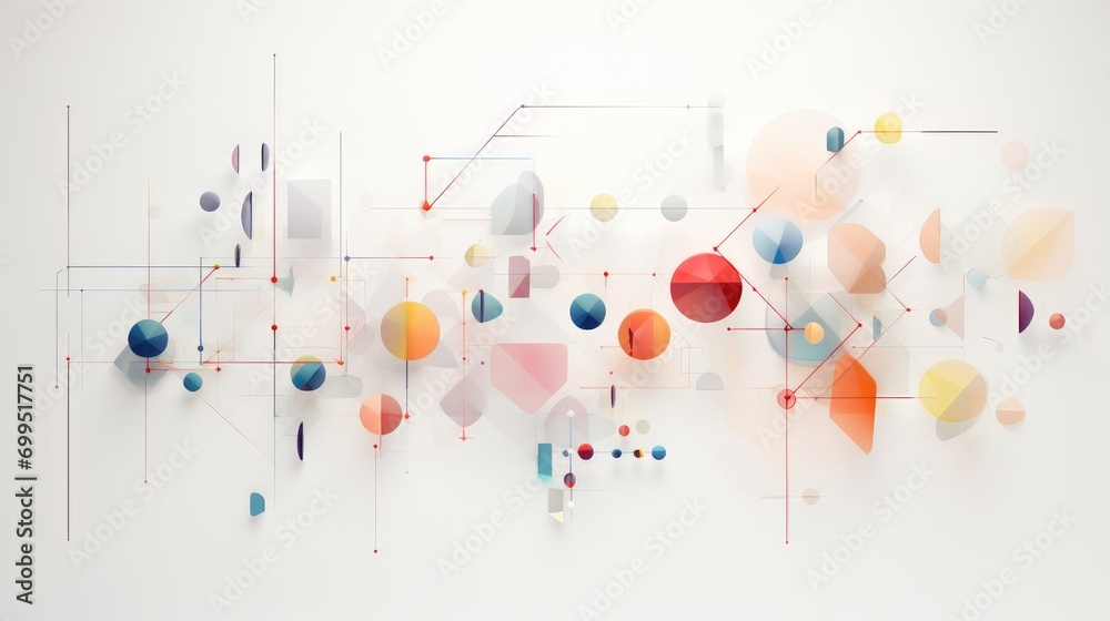 A high-definition, 8K, abstract image showing a complex array of ...