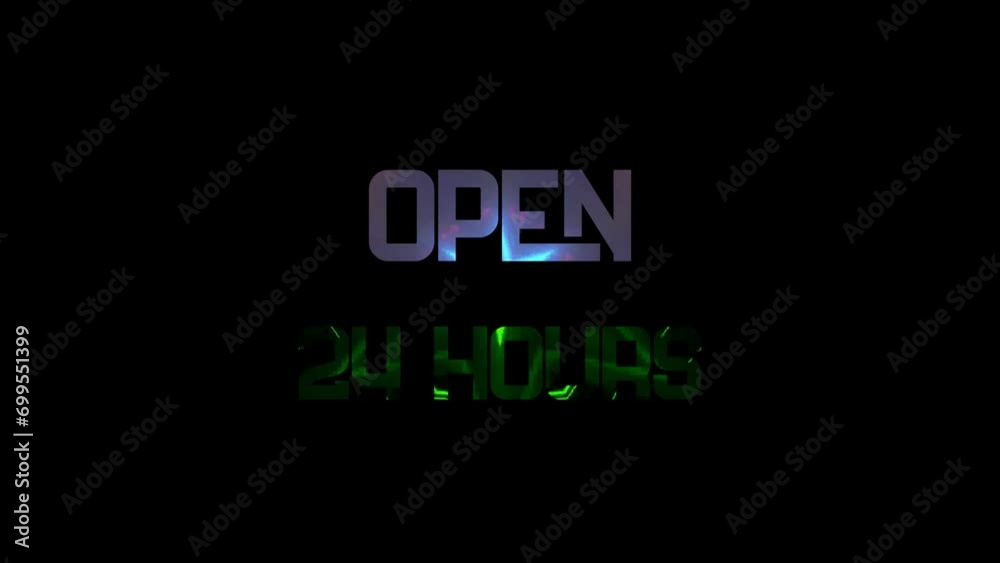Open Sign Background Seamless Looping 4k animation of a open sign ...
