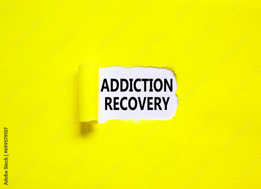 Addiction recovery symbol. Concept words Addiction recovery on ...