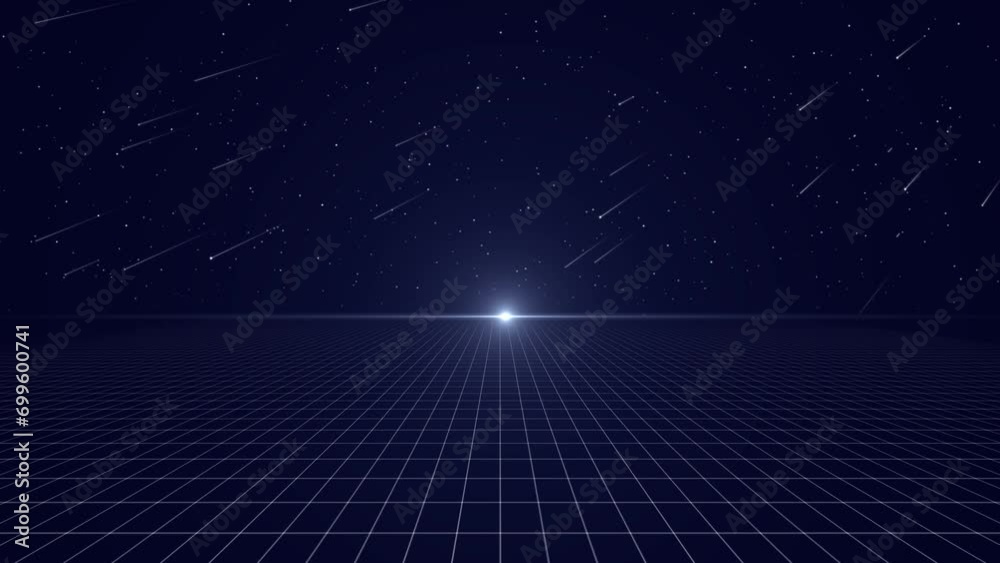 4K 3D stage display presentation spotlight stage lights frame. flashing ...