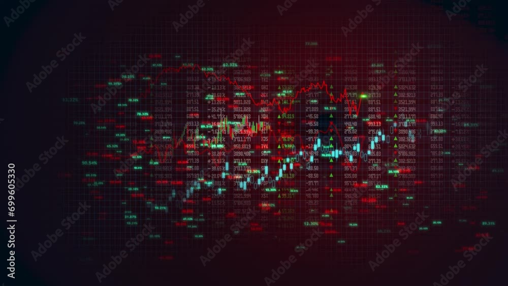 Stock exchange market chart financial chart Crypto currency commerce ...