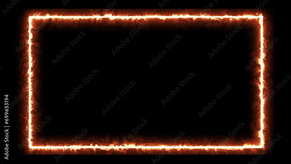 Abstract glowing light , lines frame , animation loop, frame background ...