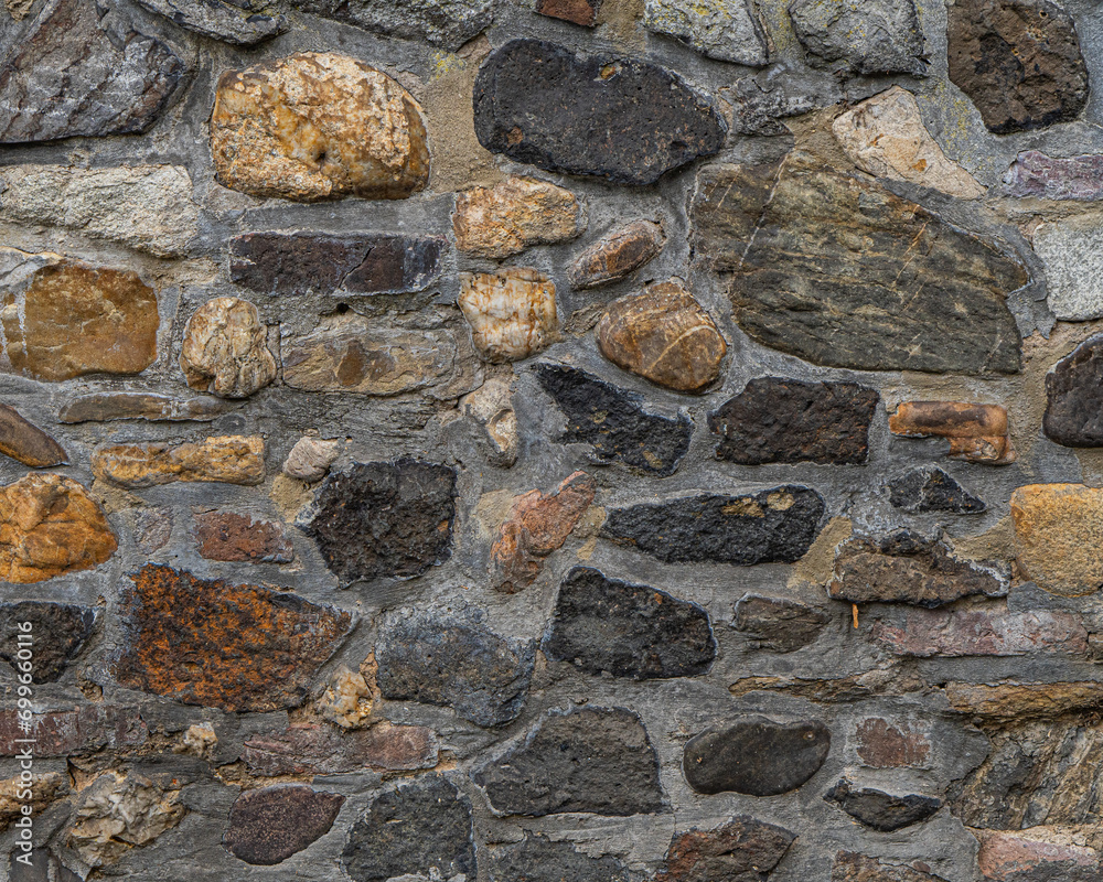 Stony background with space for text. it is a wall with beton and ...